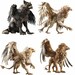 Griffin Realistic Overlay Digital Downloads, 23 Gryphon Clipart Fantasy ...