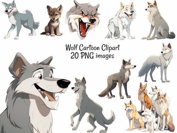 Wolf Pack Cartoon Drawing