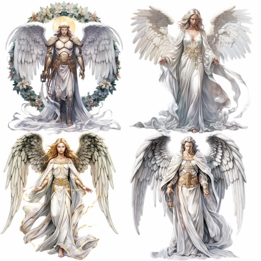 Holiday Angel Watercolor Clipart Digital Downloads, 26 Christmas Winter ...
