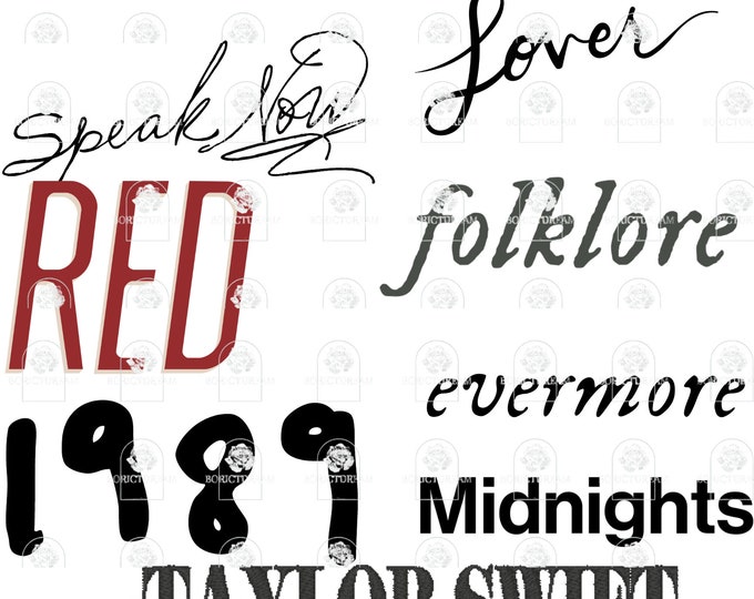Taylor Swift - Eras Tour Album Embroidery Files - 10 Separate Albums ...