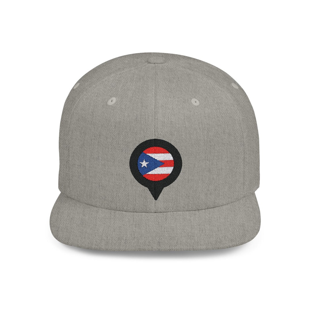 Puerto Rico Flag Flat Bill Snapback Hat Isla Del Encanto Baseball Cap ...