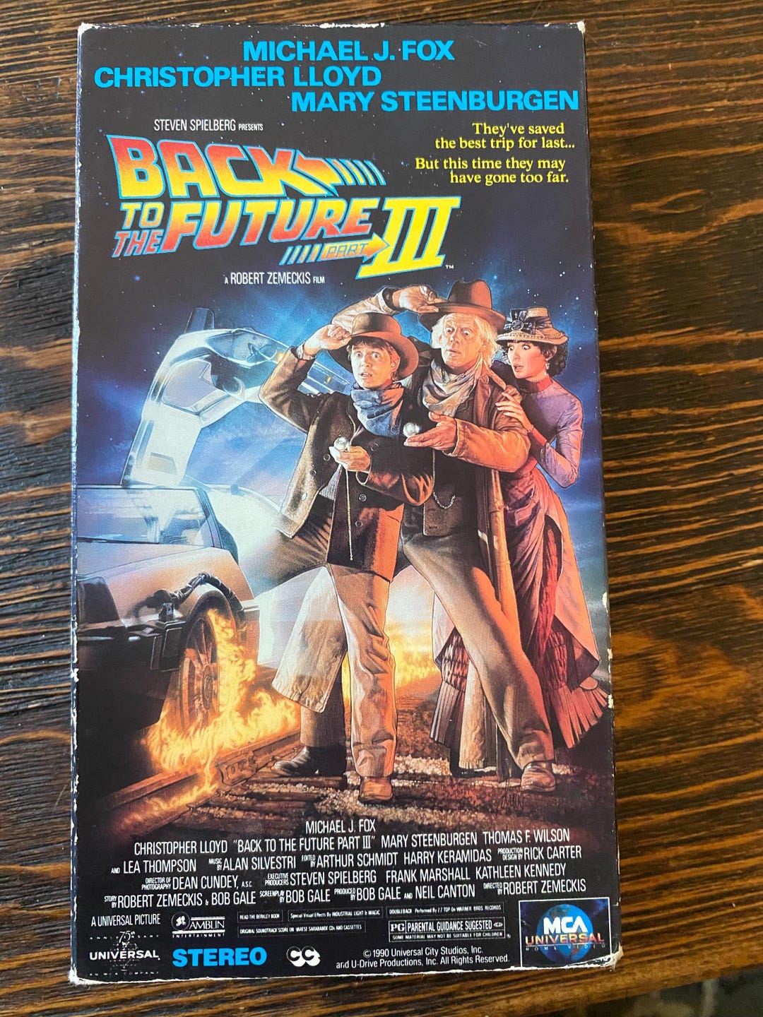 Back to the Future III VHS Tape - Etsy