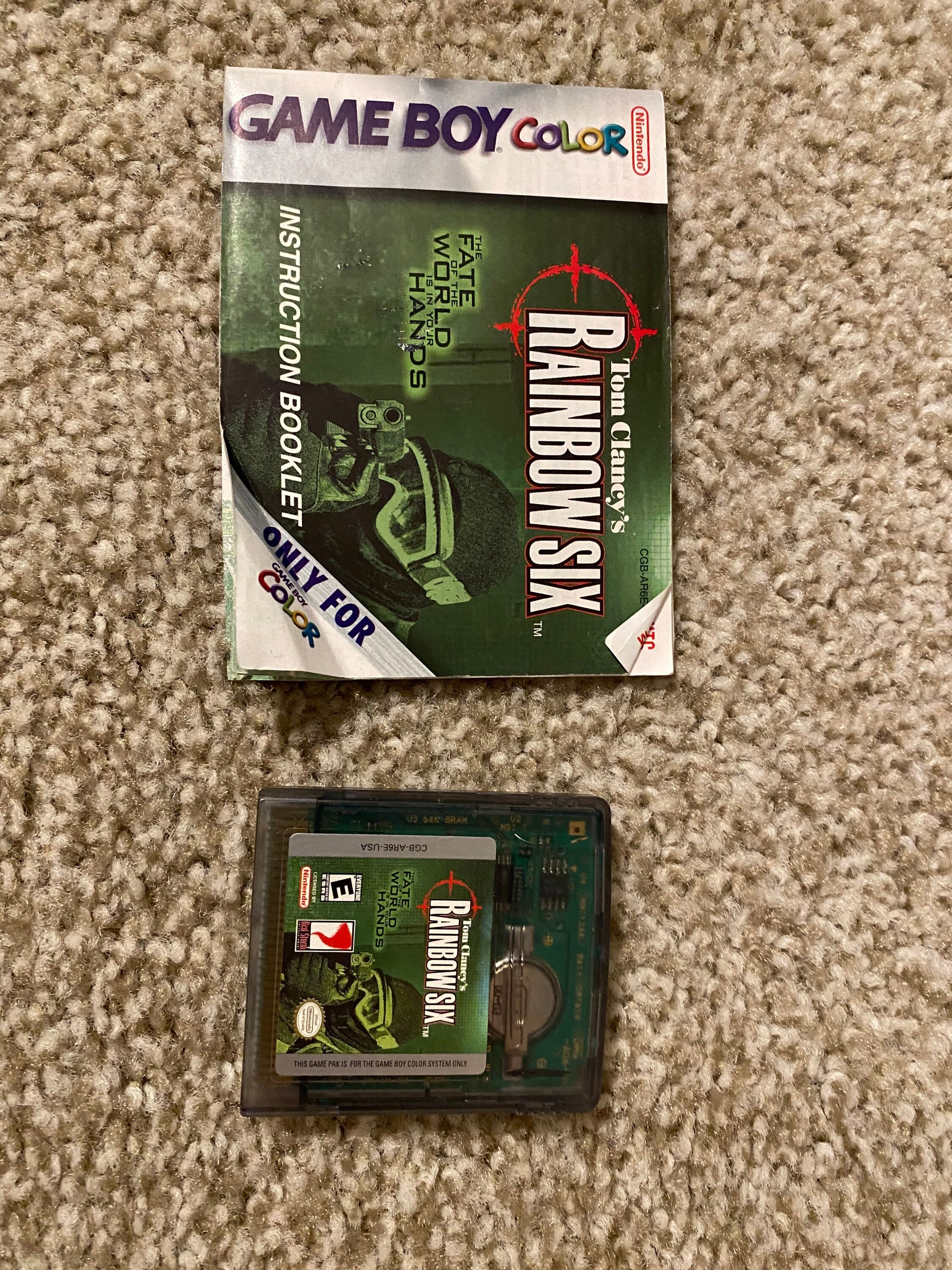 Vintage Tom Clancy’s Rainbow Six Gameboy Color Game and Instruction Booklet - Etsy