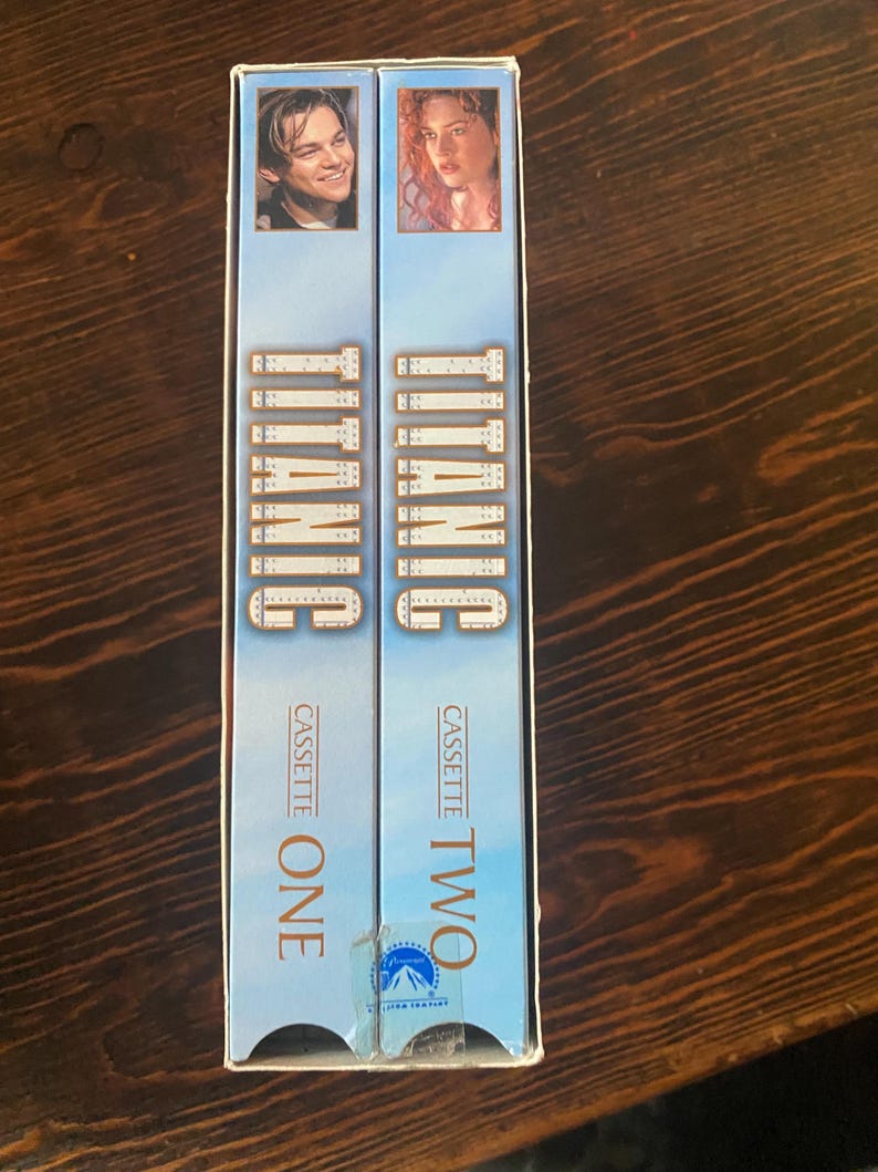 Titanic Two Tape VHS Set - Etsy