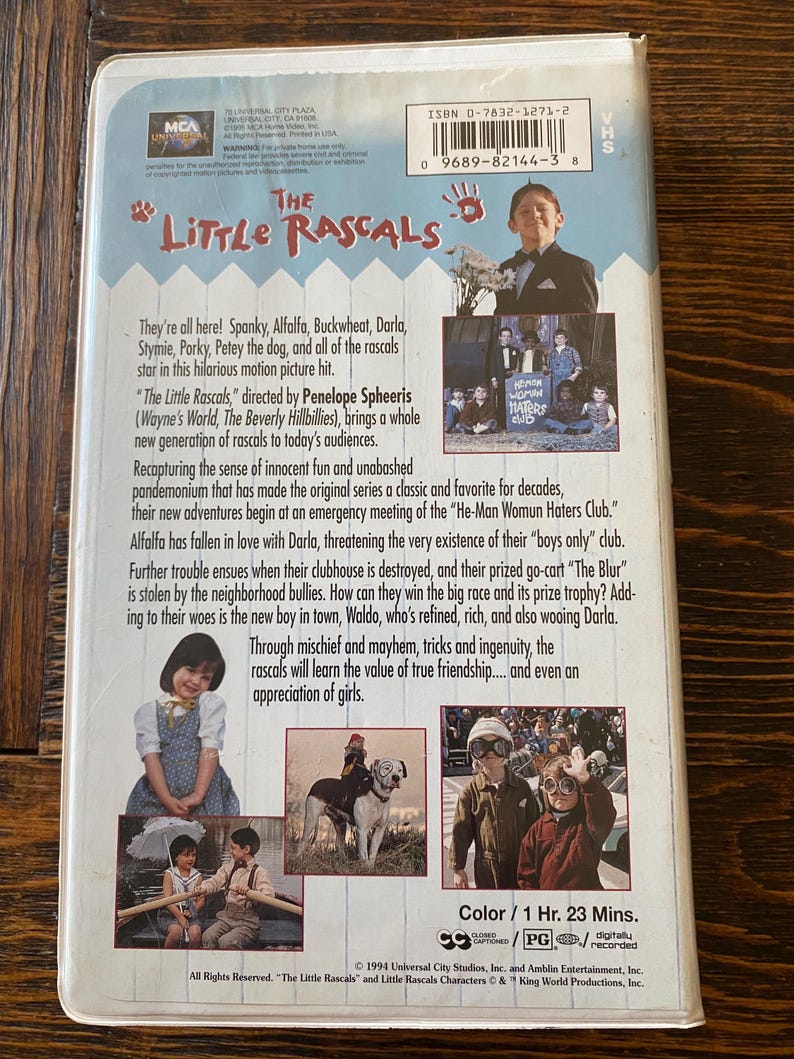 The Little Rascals VHS - Etsy