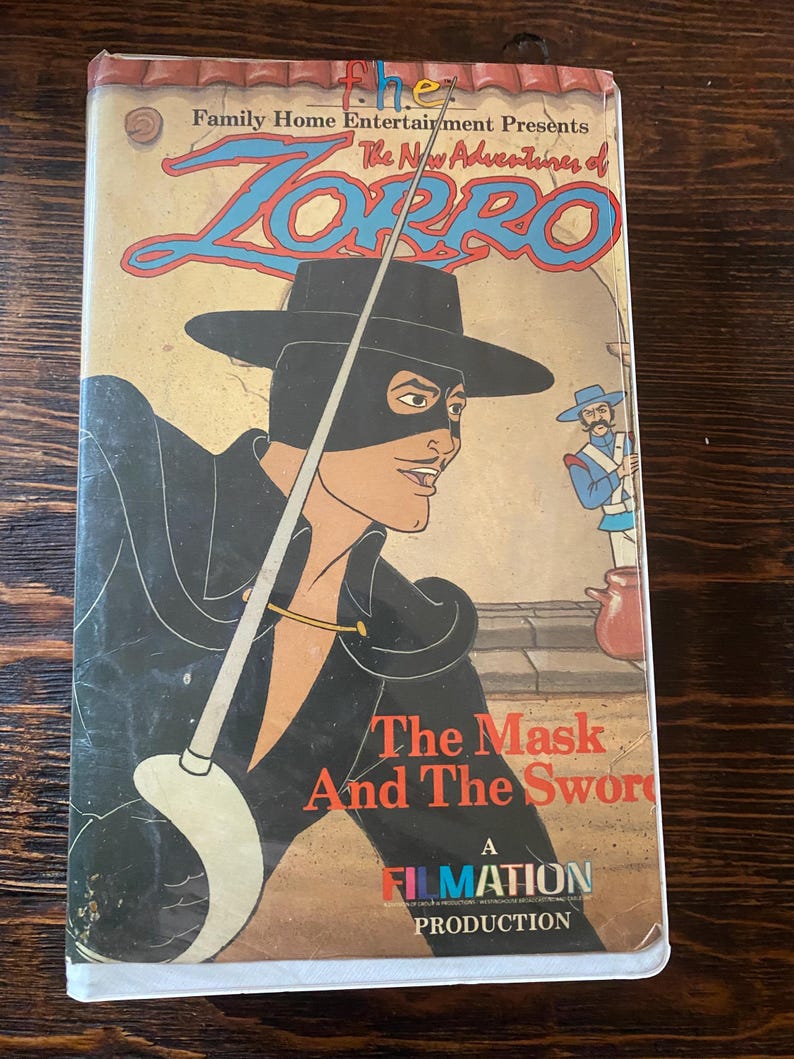 The New Adventures of Zorro VHS - Etsy
