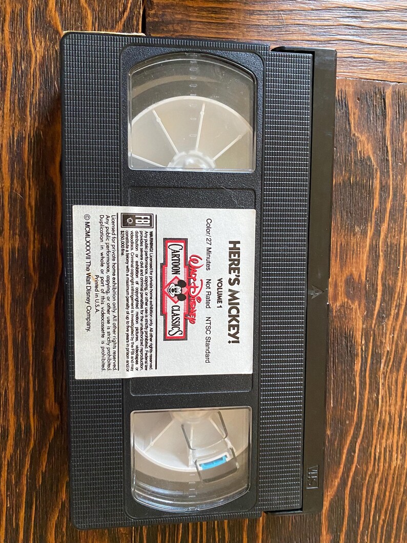 Clásicos de dibujos animados de Disney en VHS: Aquí está Mickey - Etsy ...