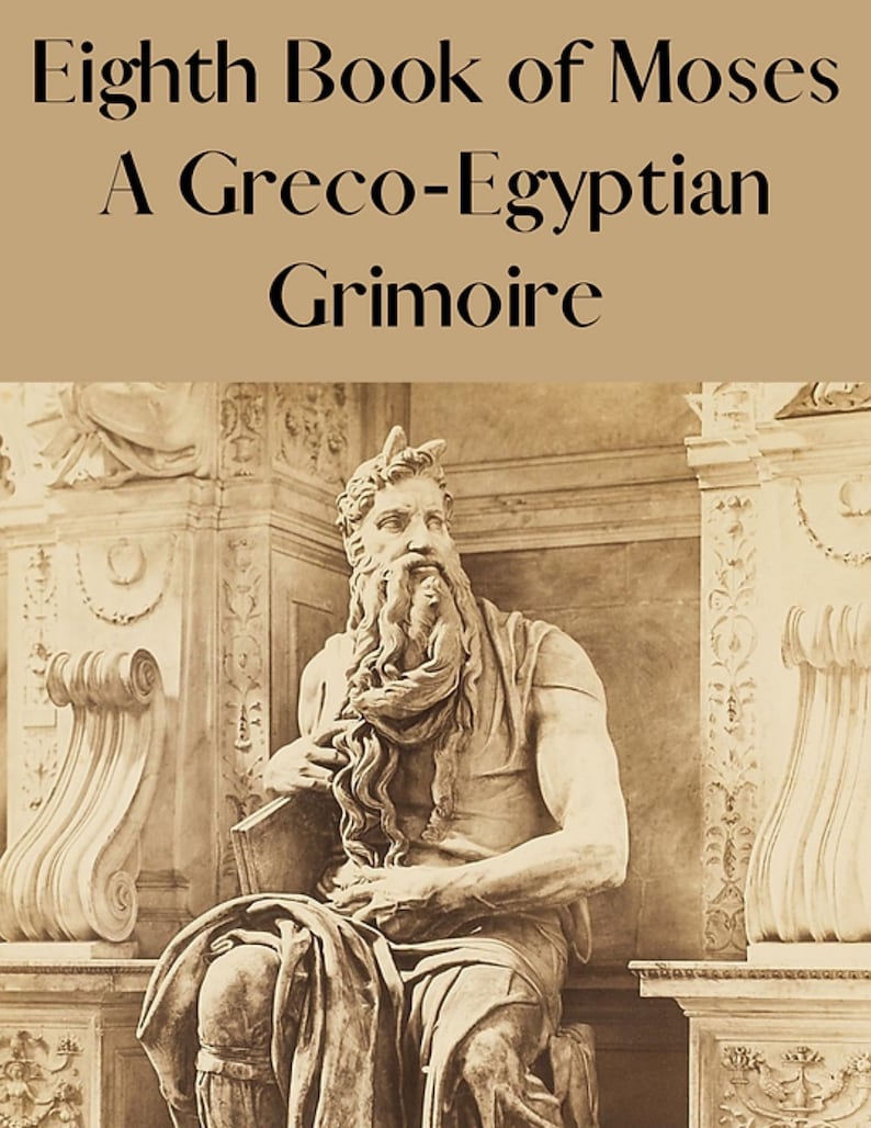 Eighth Book of Moses - A Greco-egyptian Grimoire - Etsy