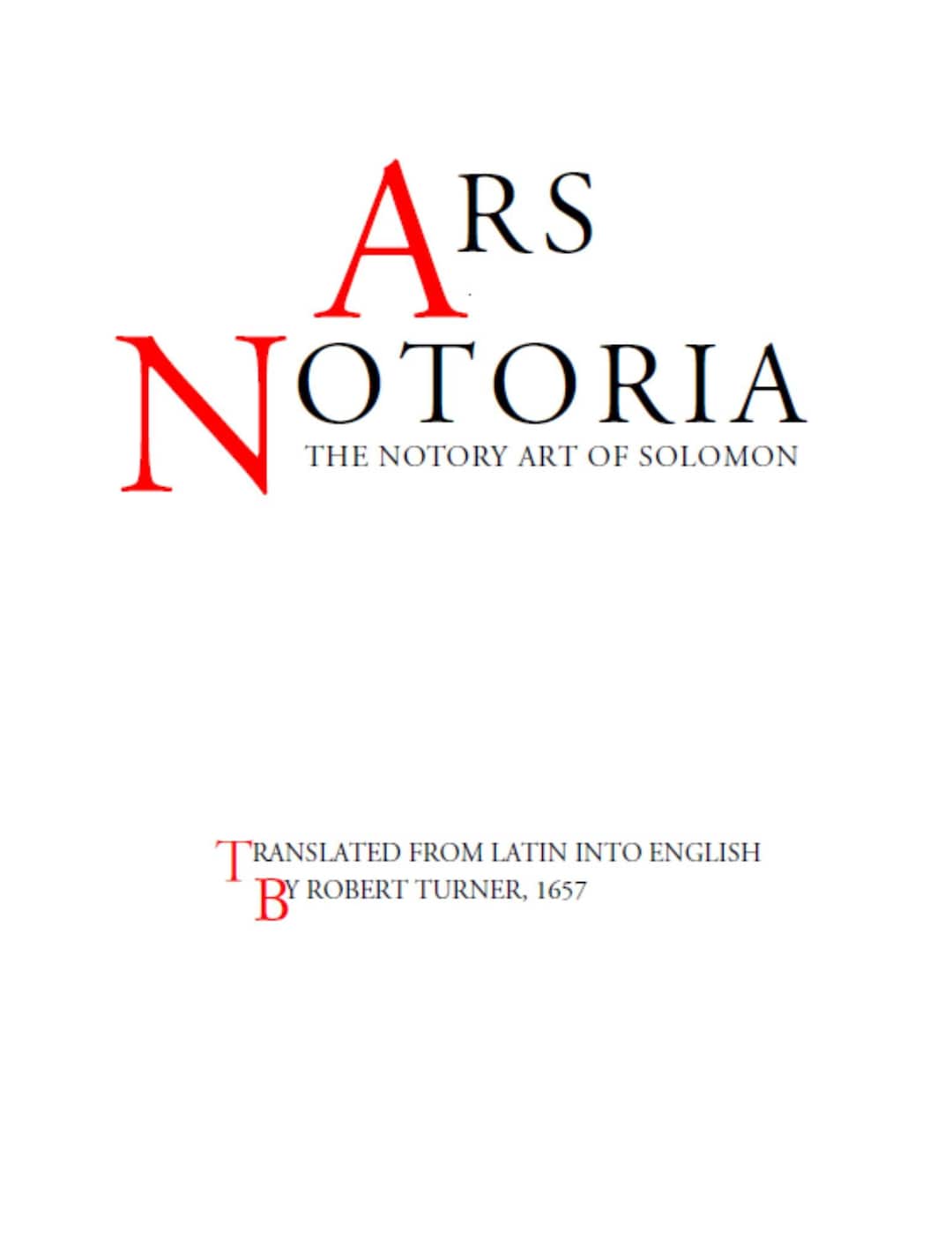 Ars Notoria - the Notory Art of Solomon 1656 - Etsy