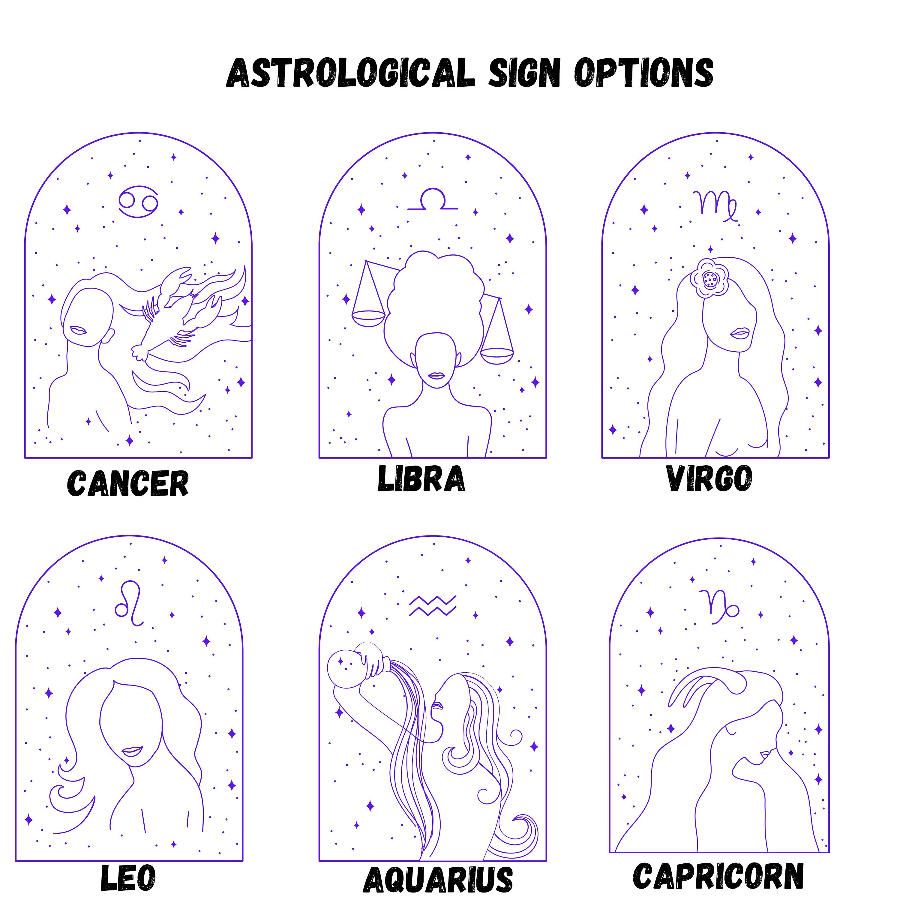 Customizable Astrology Big Three Sign Crewneck Sweatshirt - Etsy