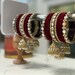 RED VELVET BANGLES, Velvet Bangles, Indian Bangles, Indian Bangle Set ...