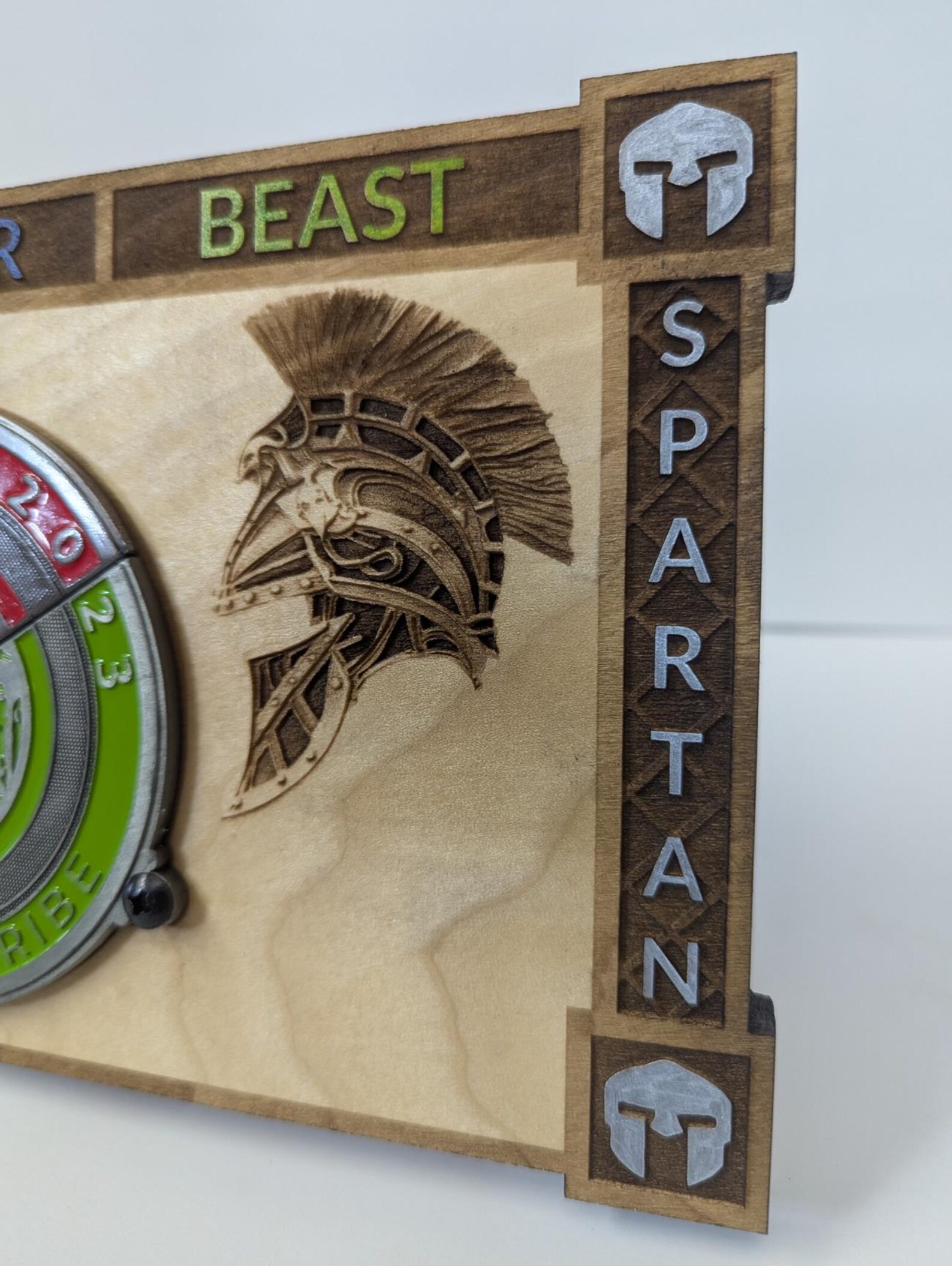 Spartan Trifecta Desk Top Display With Stand - Etsy