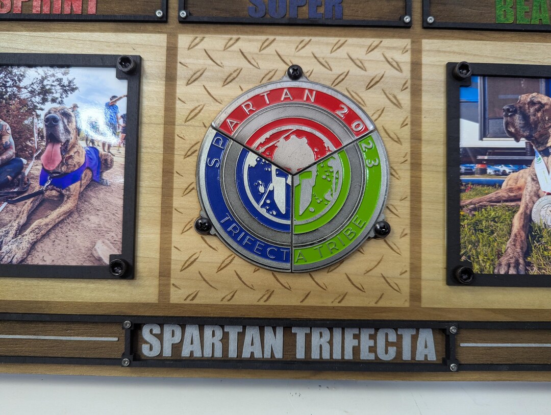 Spartan Large X1 -two Picture Trifecta Desk Top Display With Stand - Etsy