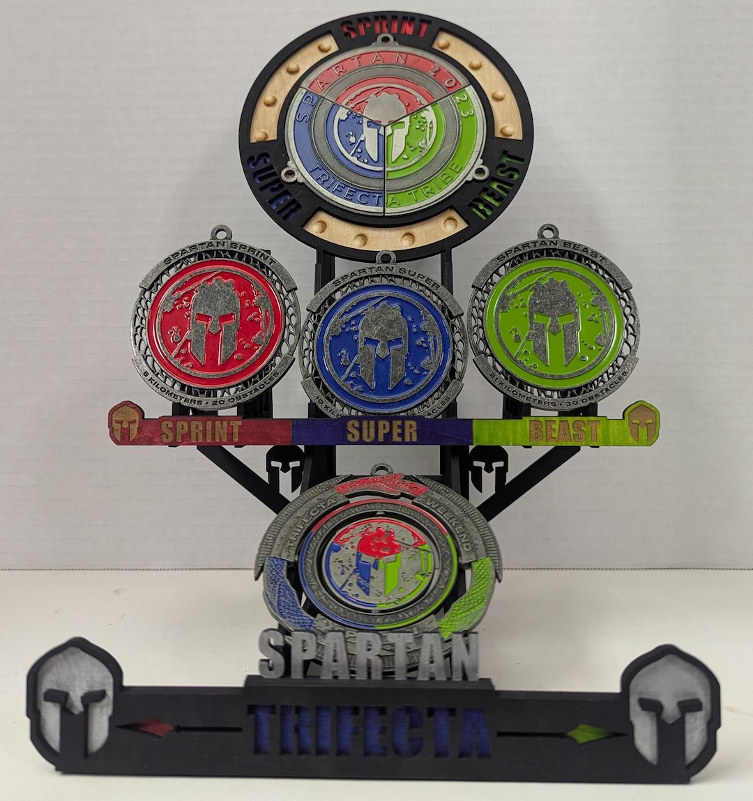 Spartan Trifecta Weekend Desk Top Tower - Etsy