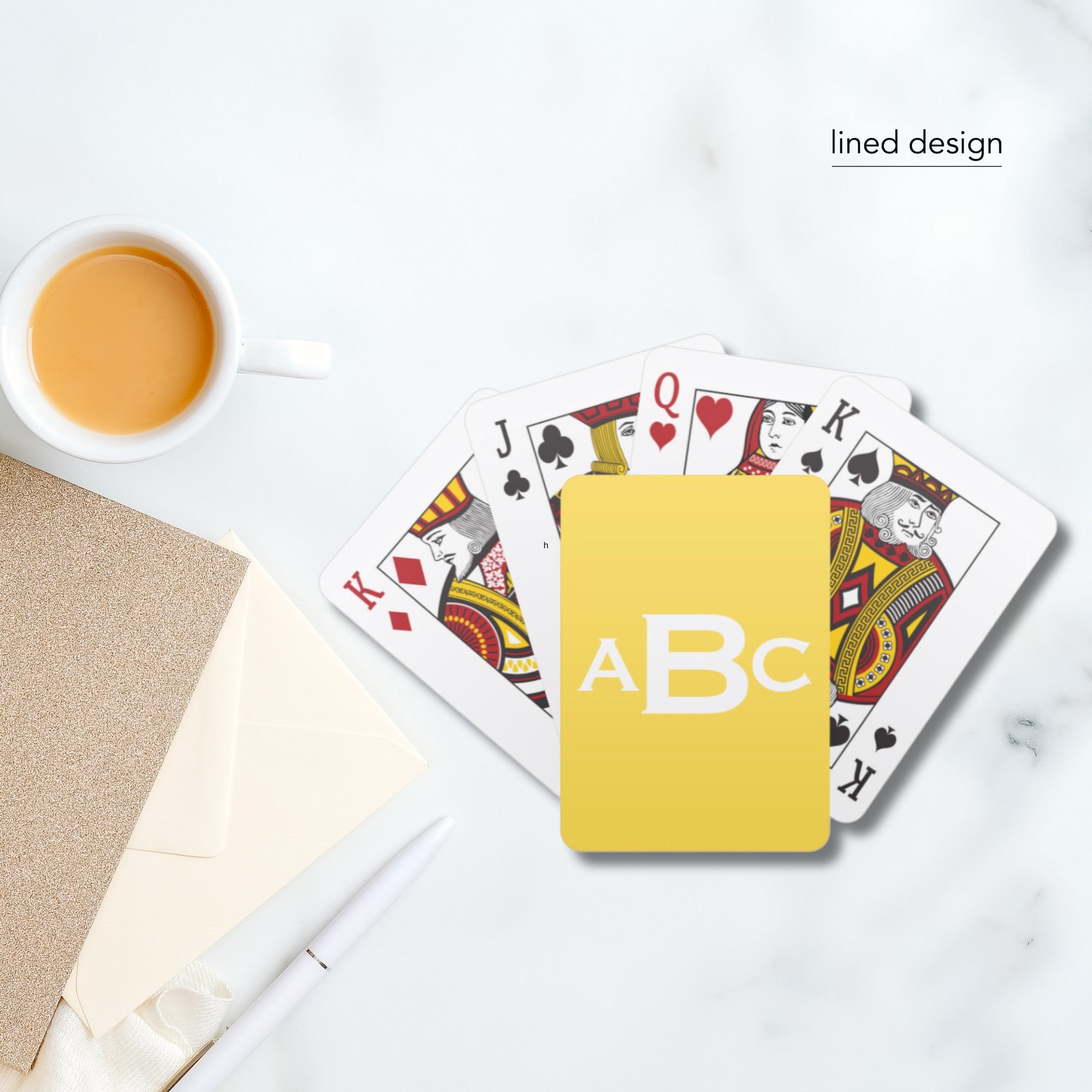 Custom Monogram Card Deck Personalized Poker Card Deck Poker Card Set ...