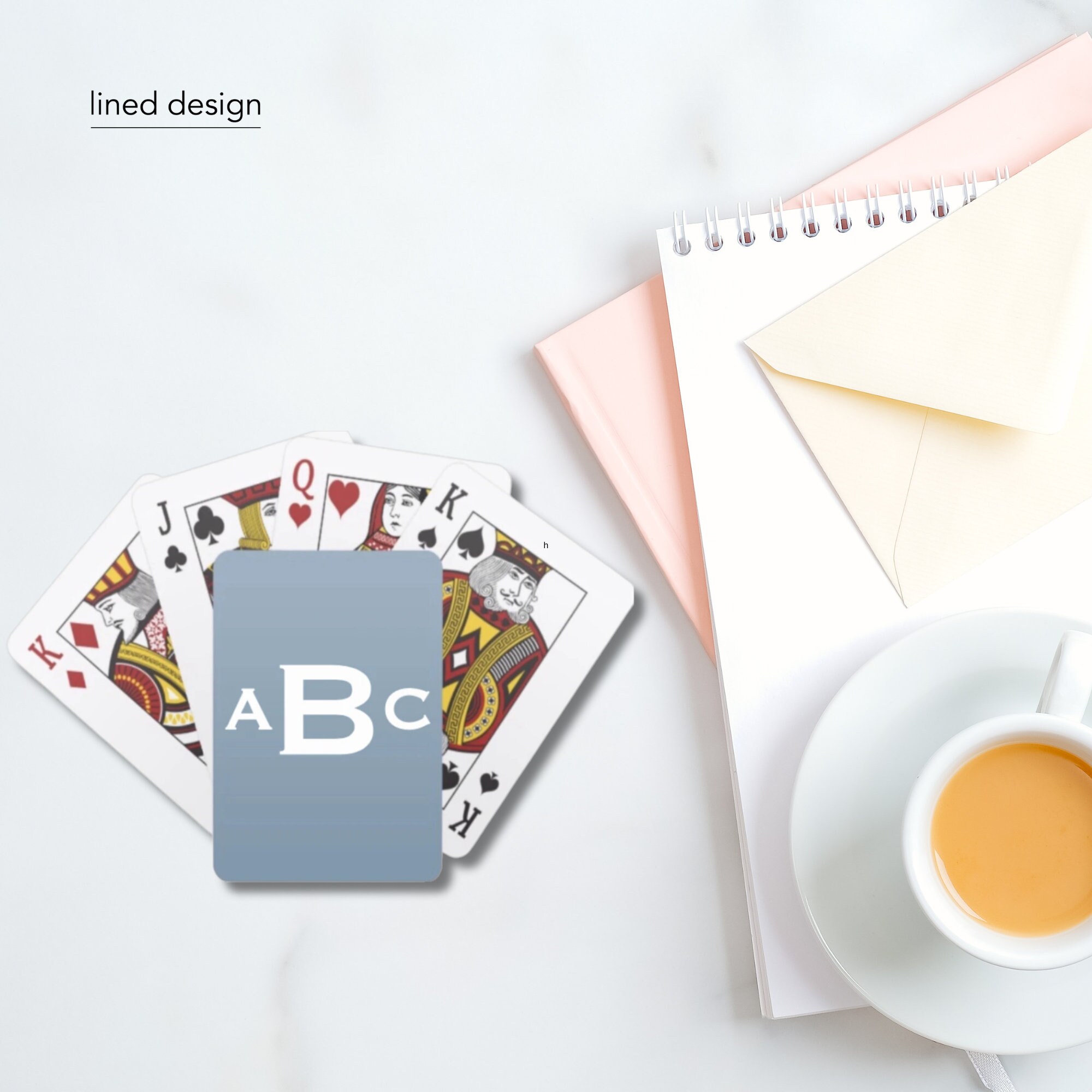 Custom Monogram Card Deck Personalized Poker Card Deck Poker Card Set ...