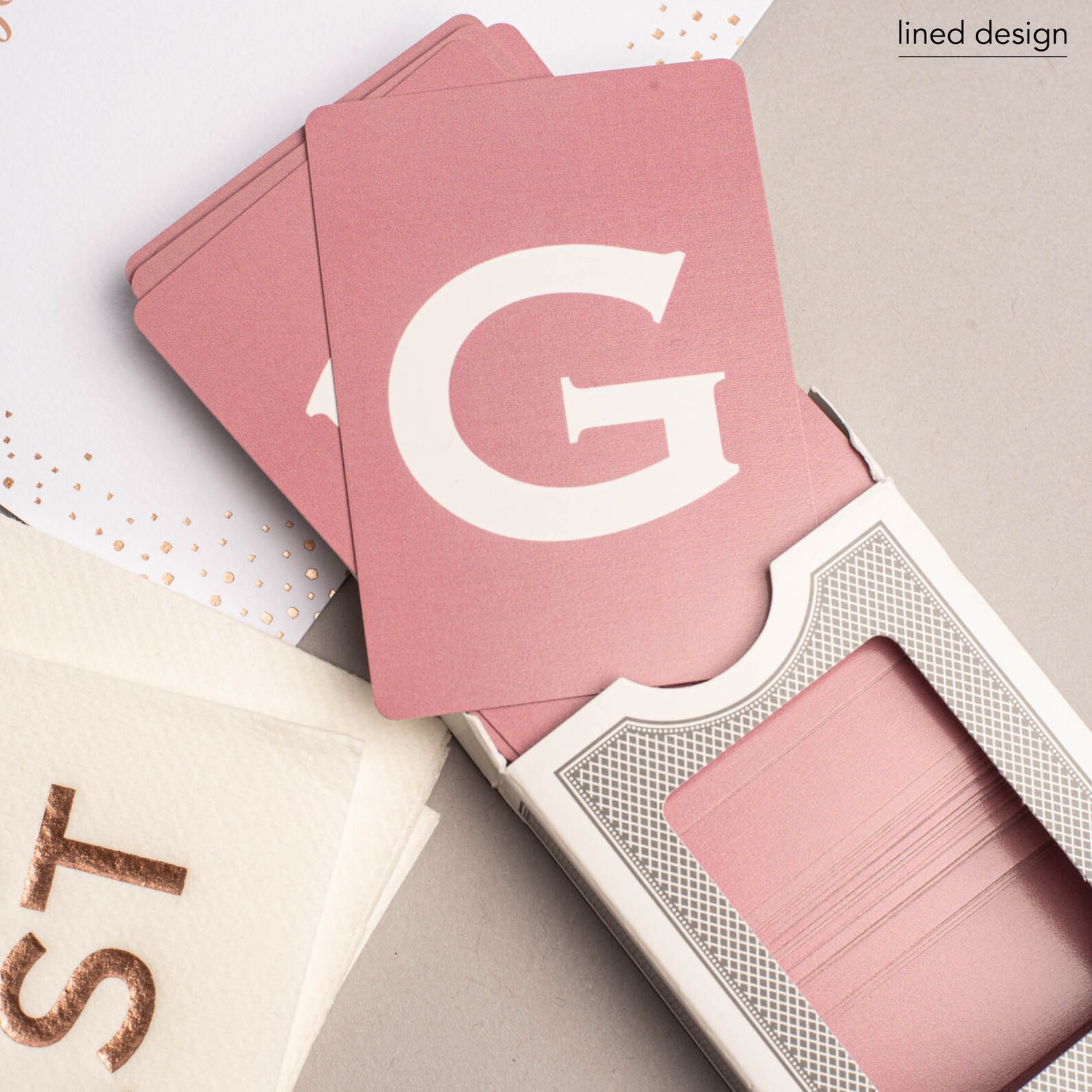 Custom Initial Card Deck Personalized Poker Card Deck - Etsy