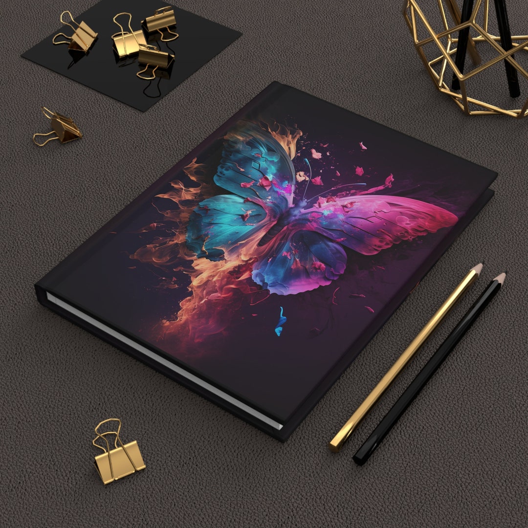 Hardcover Journal (butterfly Bomb) - Etsy