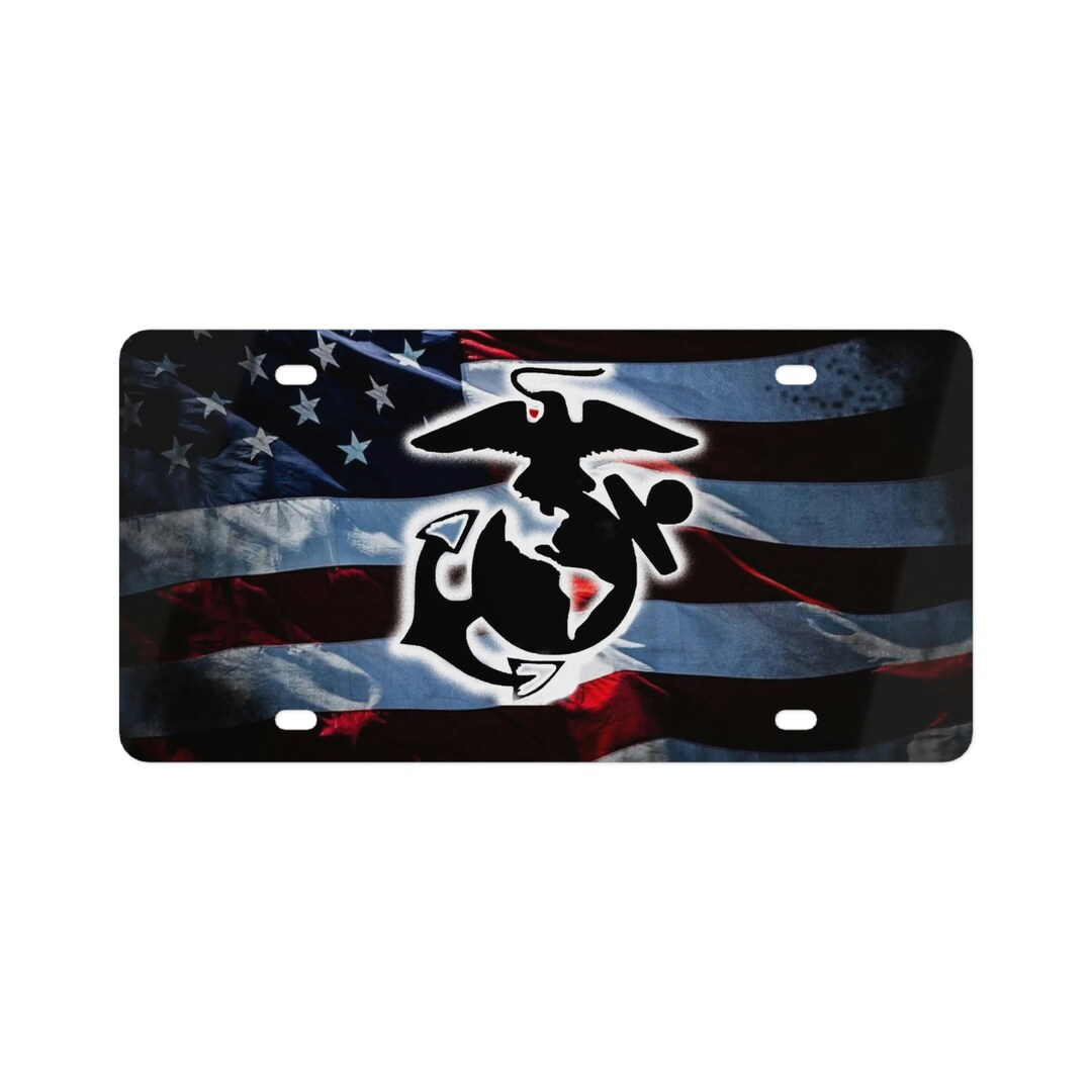 EGA American Flag Custom License Plate - Etsy