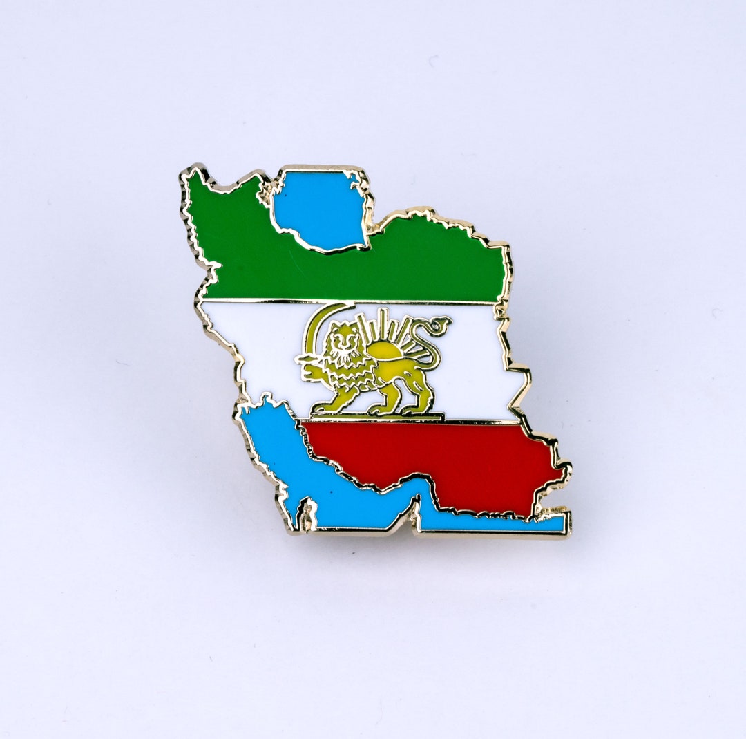 Map of Iran Lapel Pin Gift Pride of Iran Lovers - Etsy
