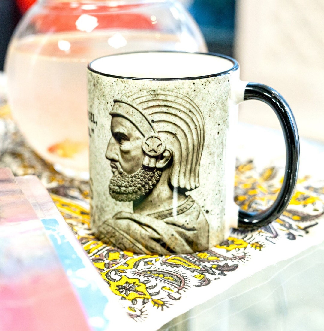 Ceramic Coffee Mug With the Image of Cyrus the Great and One of His ...