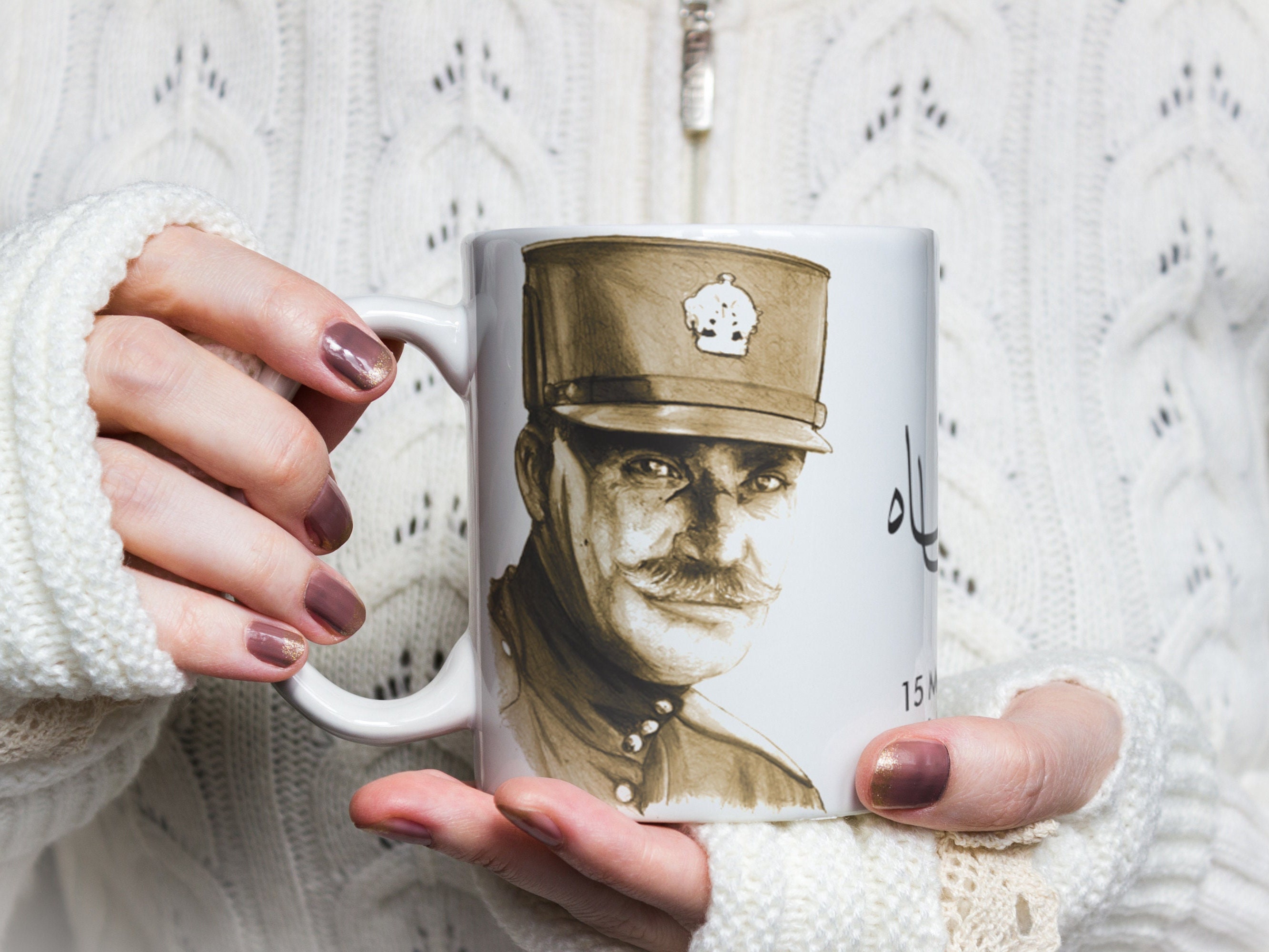 Coffee Mug With the Image of Reza Shah the Great, Made in Canada. A ...