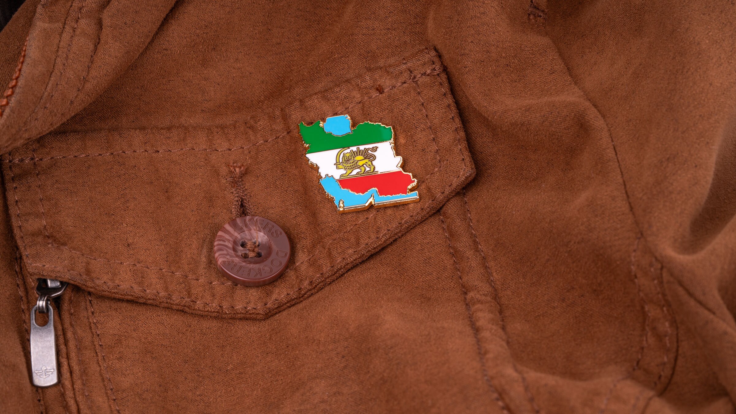 Iran Map Lapel Pin: Lion and Sun Flag, Pride of Iran - Etsy