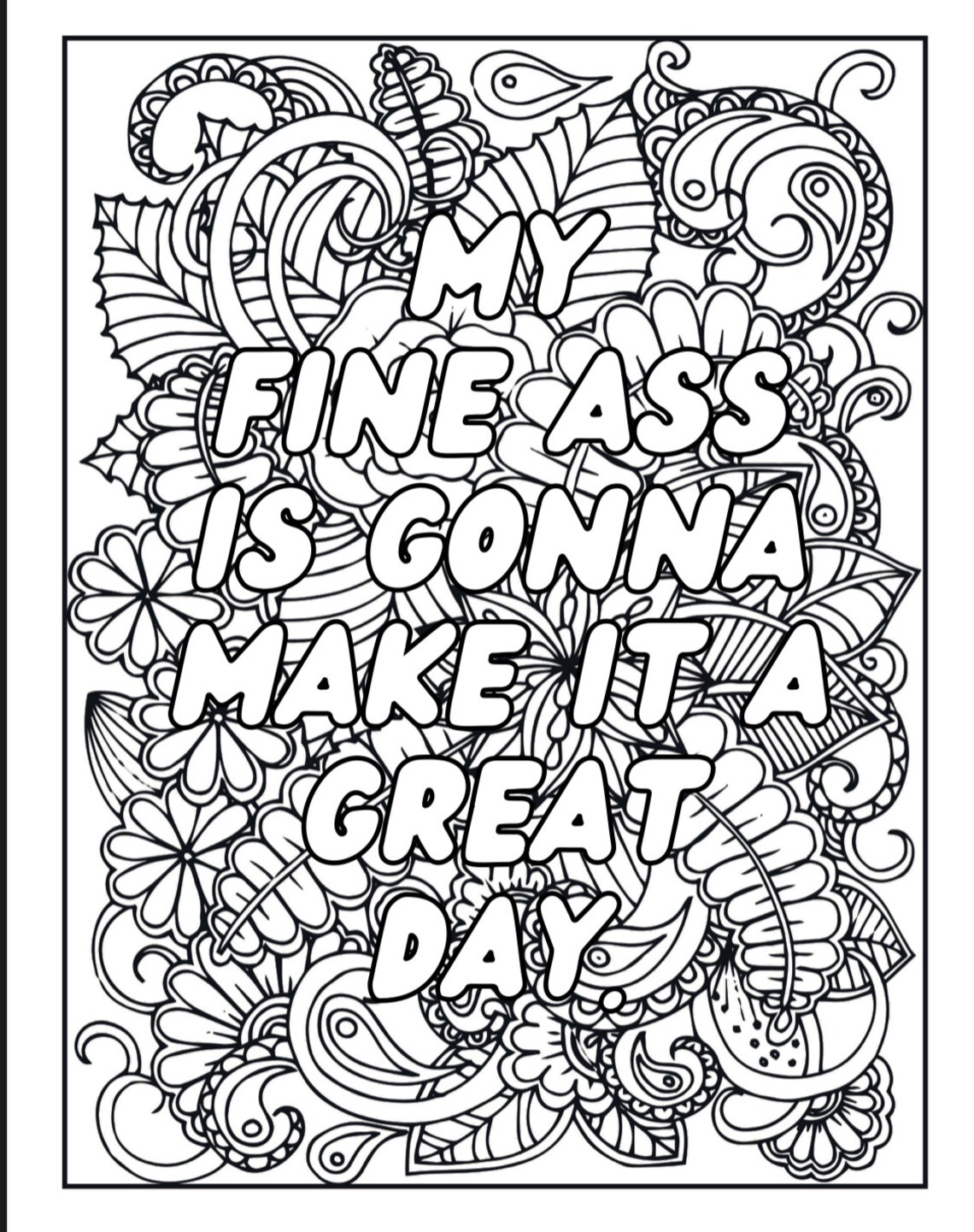 Adult Motivational Swear Words Coloring Pages - Etsy Canada