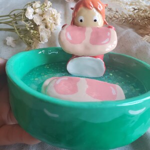 Ponyo Inspired Clay Trinket Tray Ponyo Figure Figurine Home Decor ...