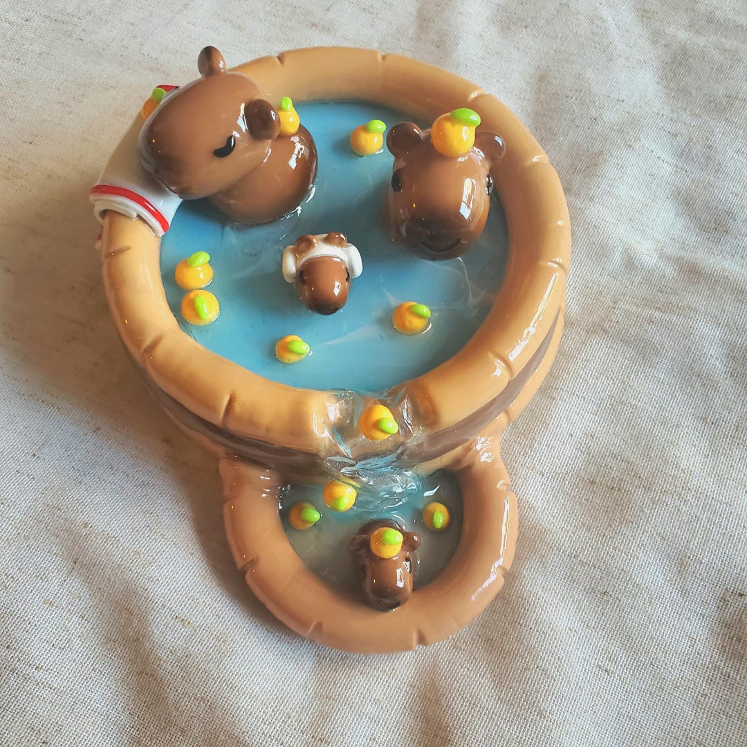Capybara Spa Trinket Dish | Handmade Trinket Dish | Home Decor ...