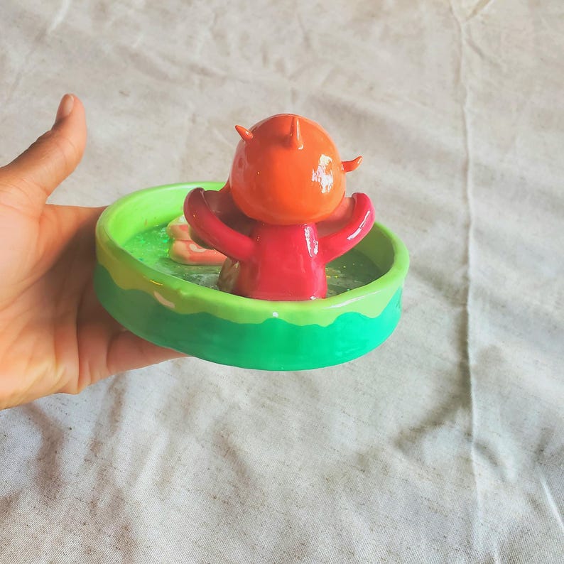 Ponyo Inspired Clay Trinket Tray | Ponyo Figure | Figurine | Home Decor ...