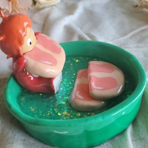Ponyo Inspired Clay Trinket Tray Ponyo Figure Figurine Home Decor ...