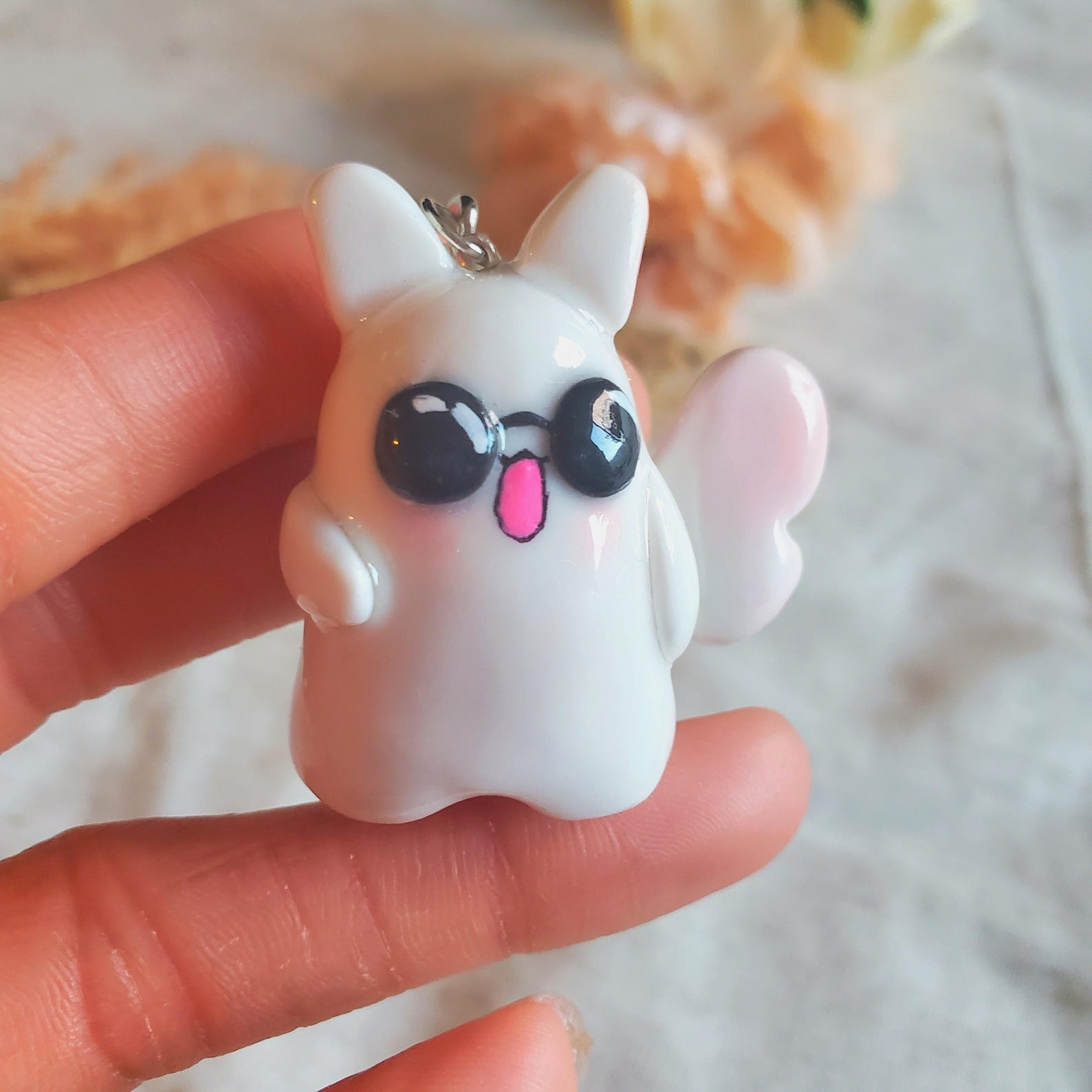 Cat Gojo Keychain | Handmade Polymer Clay Keychain | Cute Keychain ...