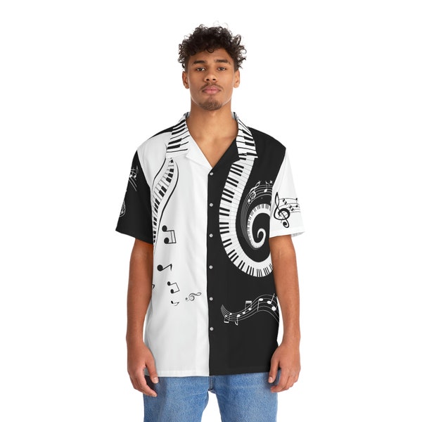 Musical Hawaiian Shirt - Etsy