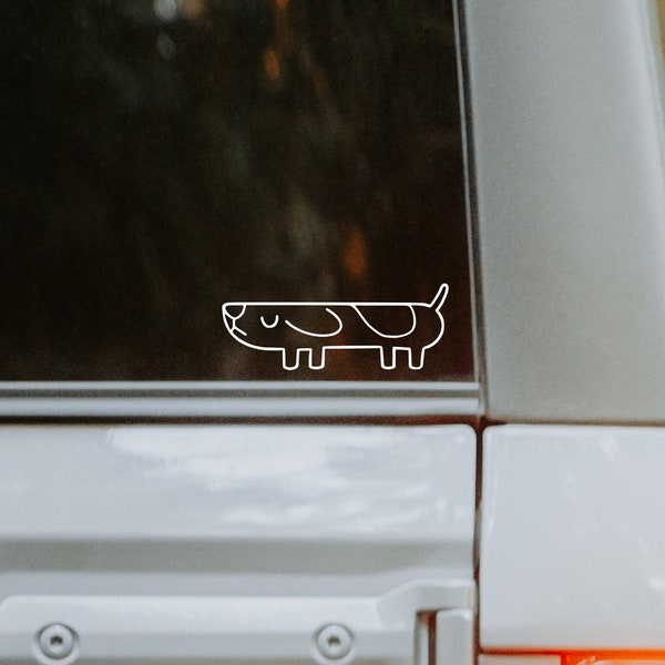 Bluey Long Dog Decal - Etsy New Zealand