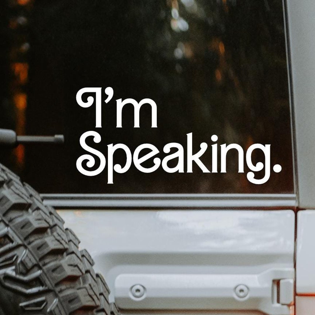 I'm Speaking | Kamala Harris Decal - Etsy