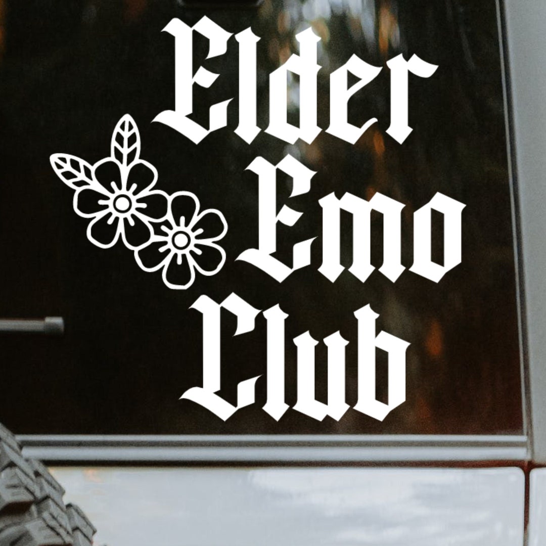 Elder Emo Club Decal - Etsy