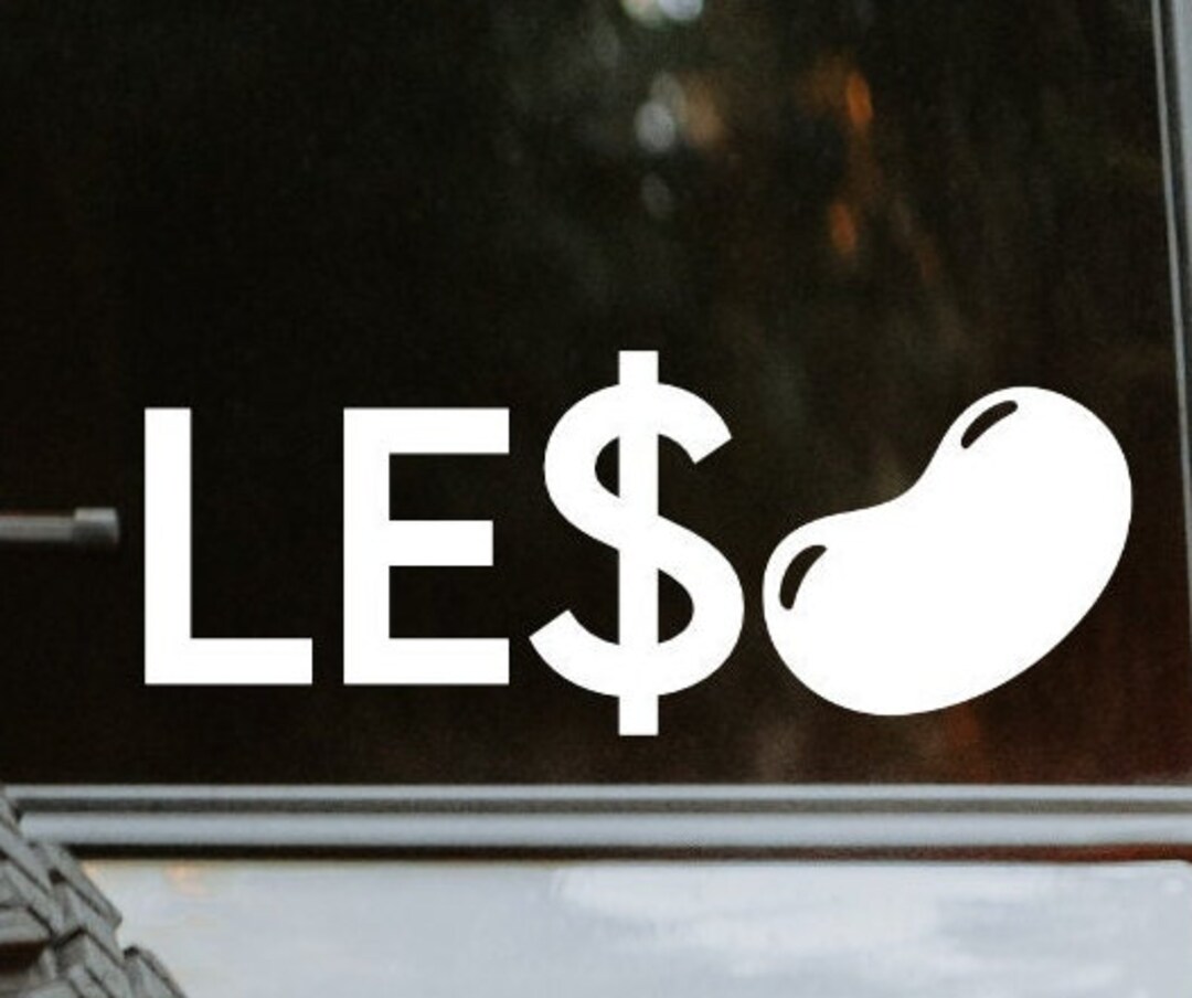 Le Dollar Bean Decal - Etsy