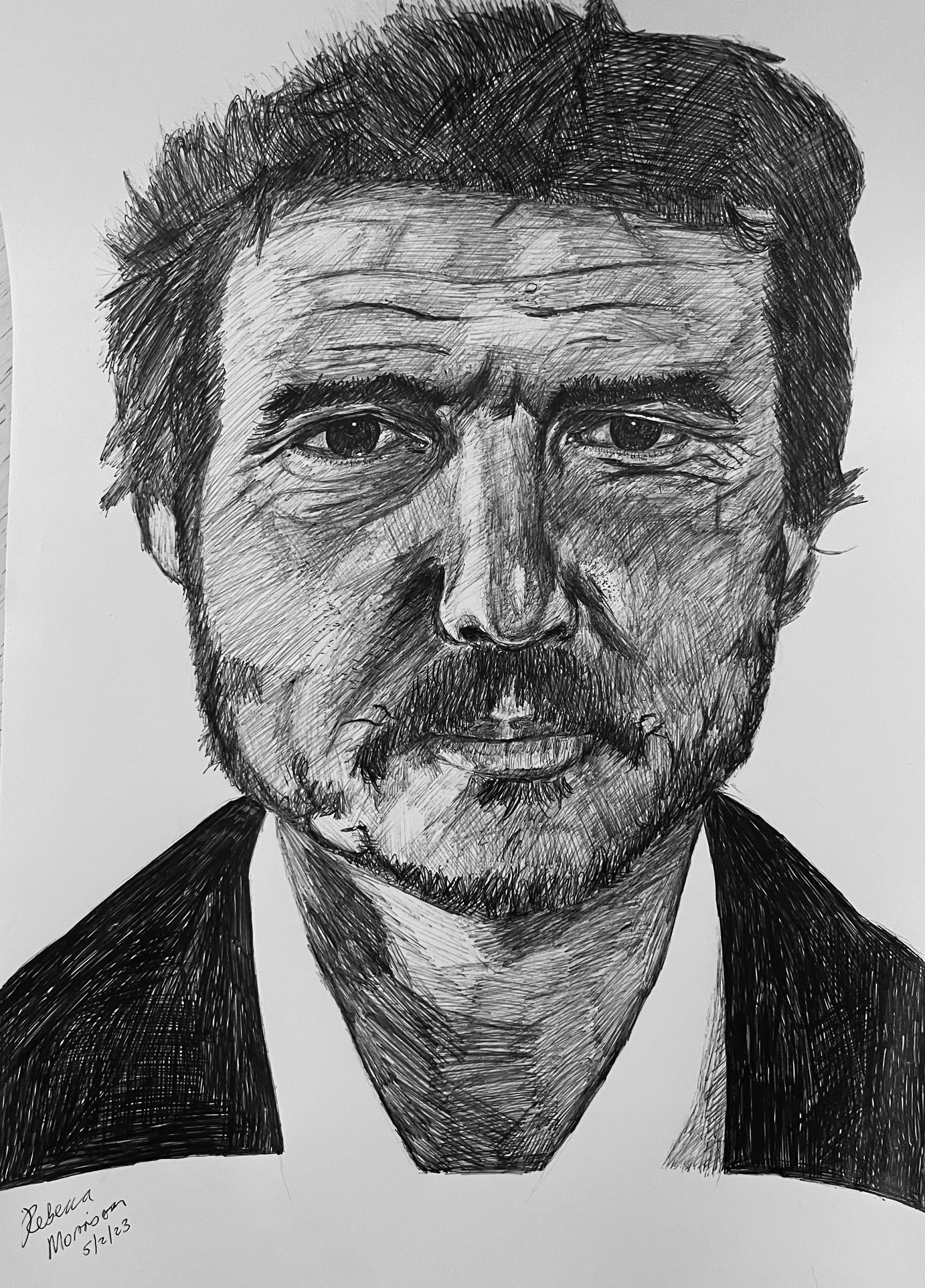 Pedro Pascal A4 Sketch Print - Etsy