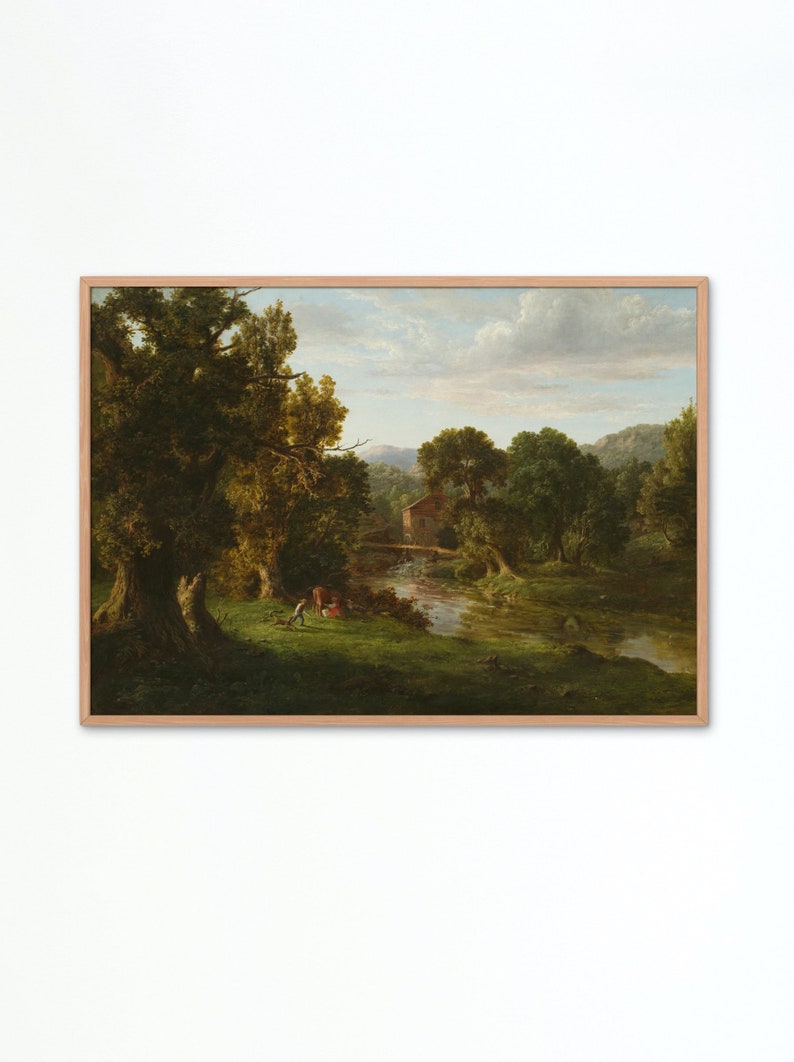 Digital Download, Printable Wall Art, the Old Mill Print, Vintage Fine ...