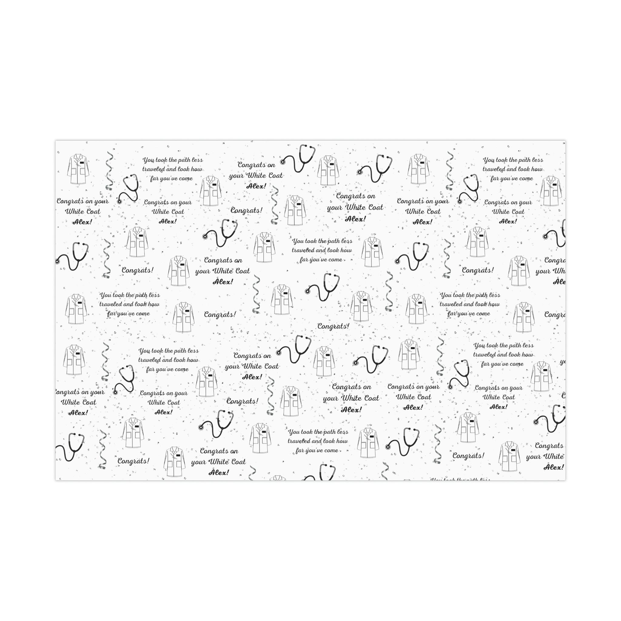 Personalized White Coat Ceremony Gift Wrapping Paper Gift Etsy personalized-white-coat-ceremony-gift-wrapping-paper-gift-etsy