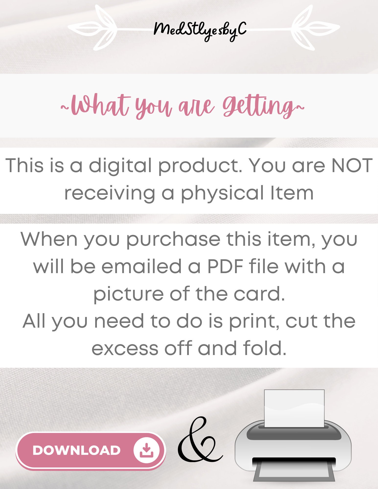 White Coat Ceremony Card DIY Card Print at Home Card MD White Coat ...