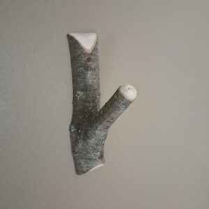 Hardwood Tree Branch Hooks. Wood Hooks. Wall Hooks, Handmade Coat Racks ...