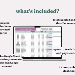 Wedding Budget Planner | Google Sheets Template | Instant Digital ...