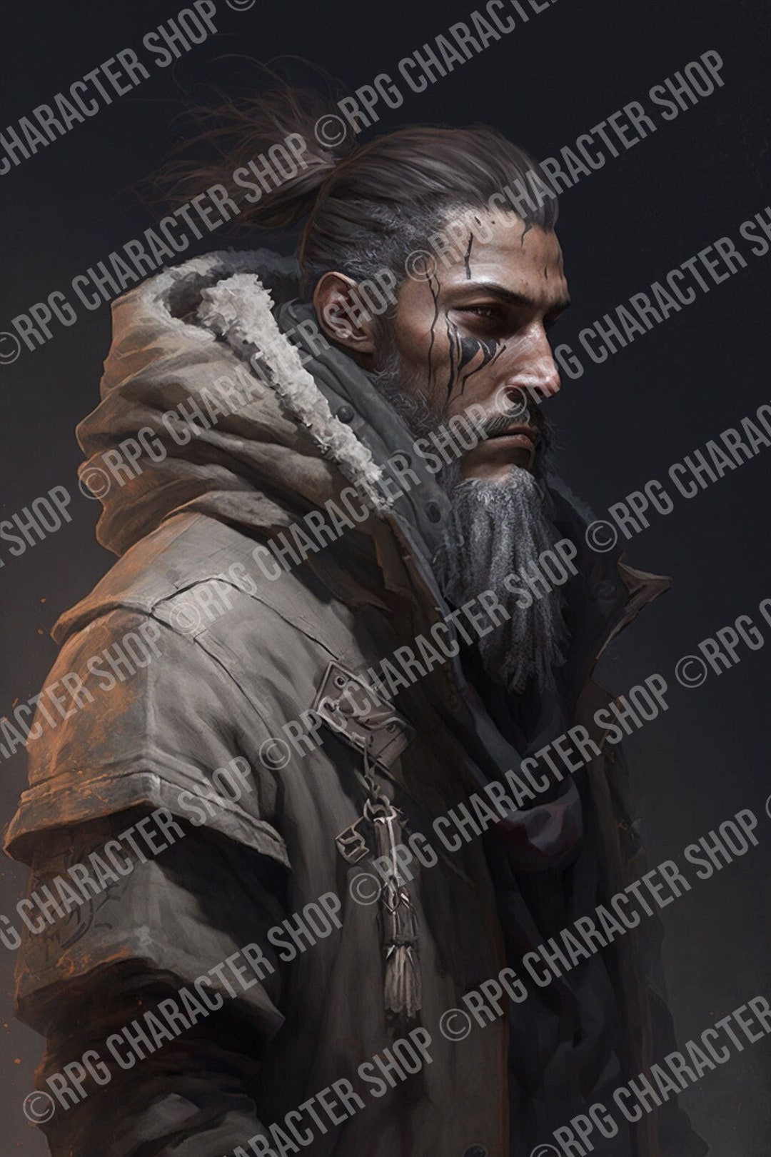 Human Male Rogue | Character Portrait - Etsy