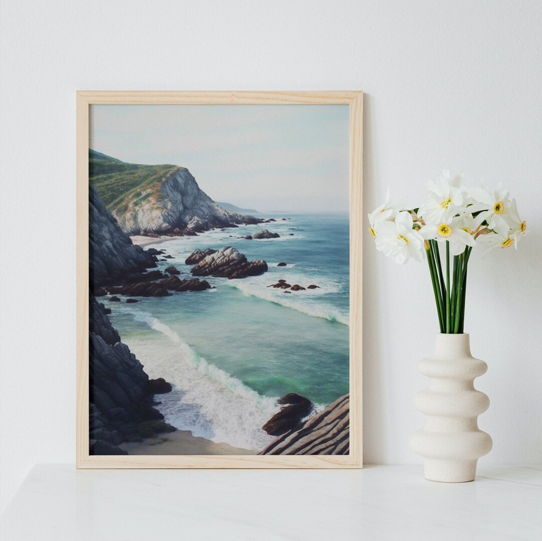 Beach Wall Art, Beach Print, Coastal Wall Art, California Coast Art ...