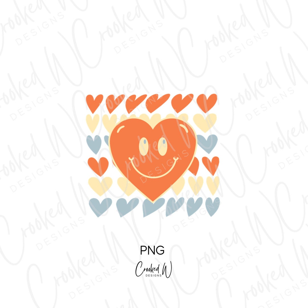 Retro Heart SVG, Retro Heart PNG, Retro Heart Shirt, Popular SVG ...
