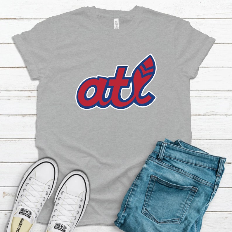 Atlanta Braves T-shirt | Atlanta Braves Shirt | Retro Feather T-shirt ...