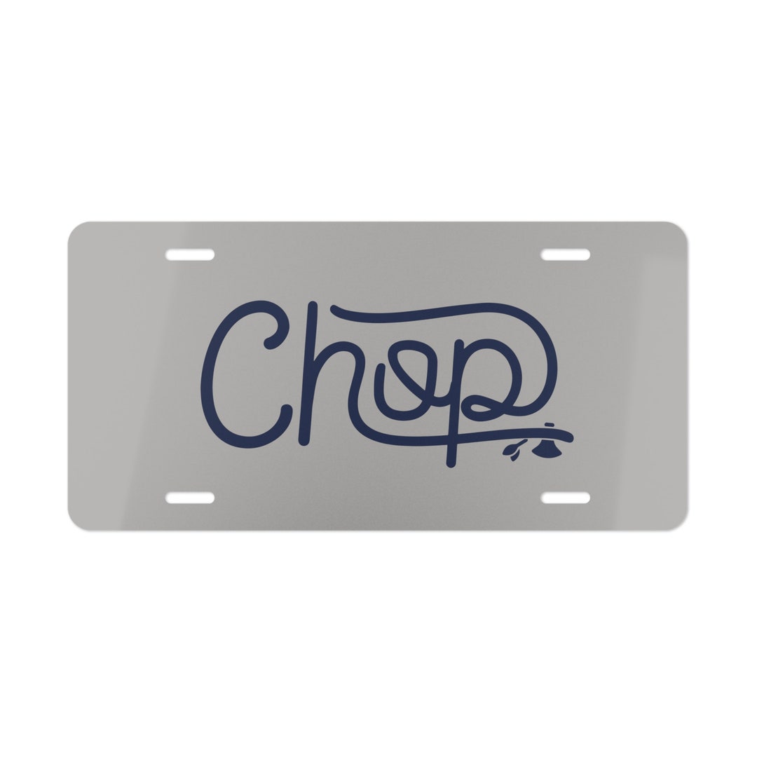 Chop License Plate | Fan of Atlanta Baseball License Plate | Atlanta ...