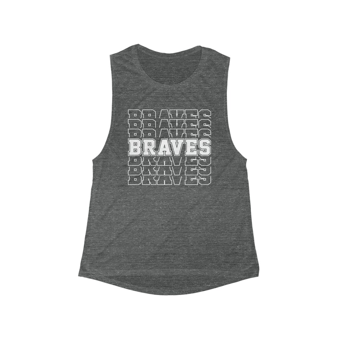 Braves Stacked Tank Top Fan of Atlanta Baseball Atlanta Tank Braves ...